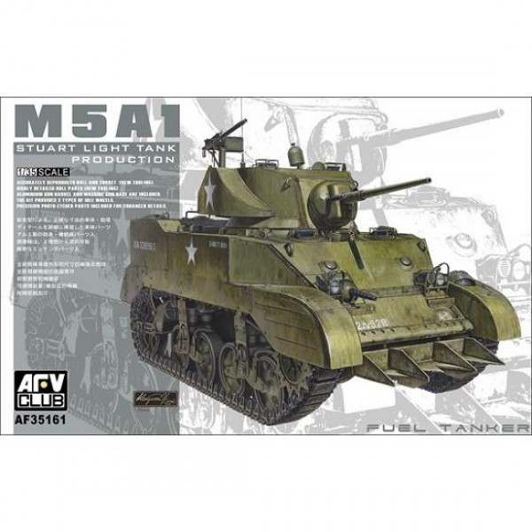 M5A1 américain, version tardive avec coupe-haies - AFV Club - Rue des ...