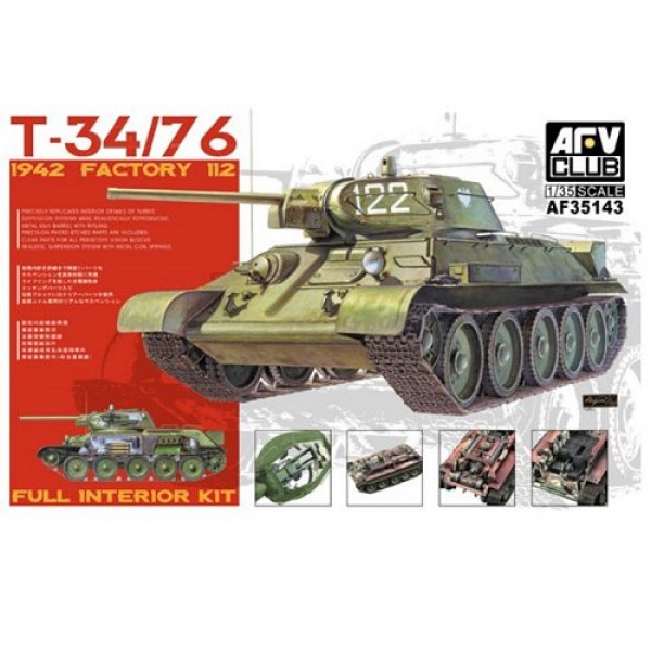 T34/76 1942, Usine 112 - AFV Club - Rue des Maquettes