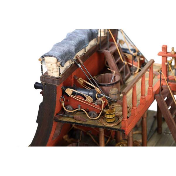Wooden boat model: Navio Rayo, Cutaway view Battle Post - Disarmodel ...