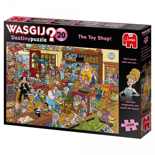 Puzzle 1000 pièces : Wasgij Destiny Numéro 20 : Le magasin de jouets - Diset - Rue des Puzzles