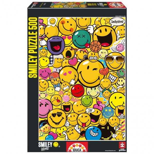 Puzzle 500 pièces : Smiley World - Educa - Rue des Puzzles