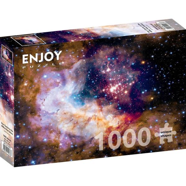 Puzzle 1000 pièces : Amas d'étoiles dans la Voie Lactée - EnjoyPuzzle ...