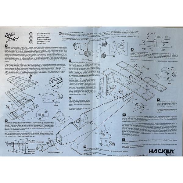 BEBE JODEL ARF HACKER model 800mm ARF - HACKER-BB