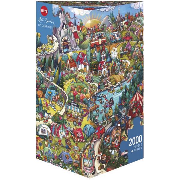 Puzzle 2000 pièces : Go camping ! - Heye - Rue des Puzzles