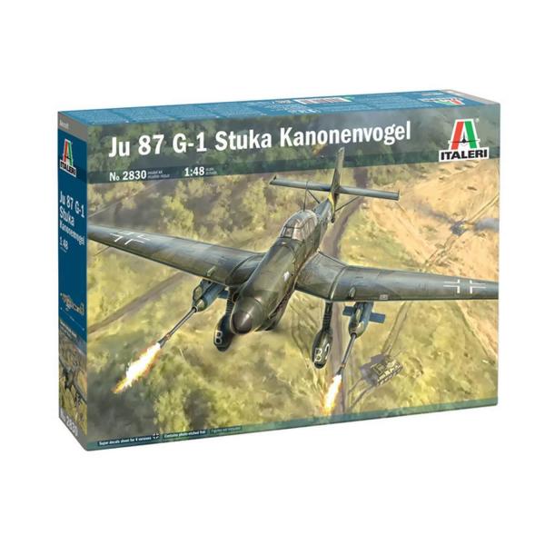 Maquette avion de guerre : JU 87G-1 Stuka Kanonenvogel - Italeri - Rue ...