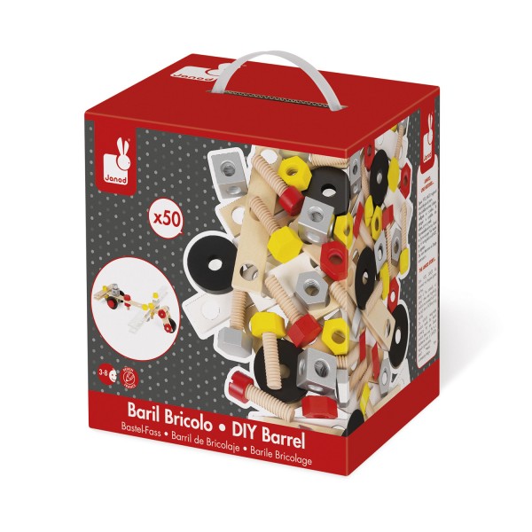 Baril Bricolo Redmaster : 50 pièces - Jeux et jouets Janod - Avenue des ...