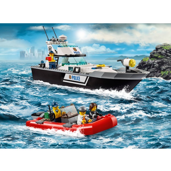 Lego 60129 City : Le bateau de patrouille de la police - Jeux et jouets ...