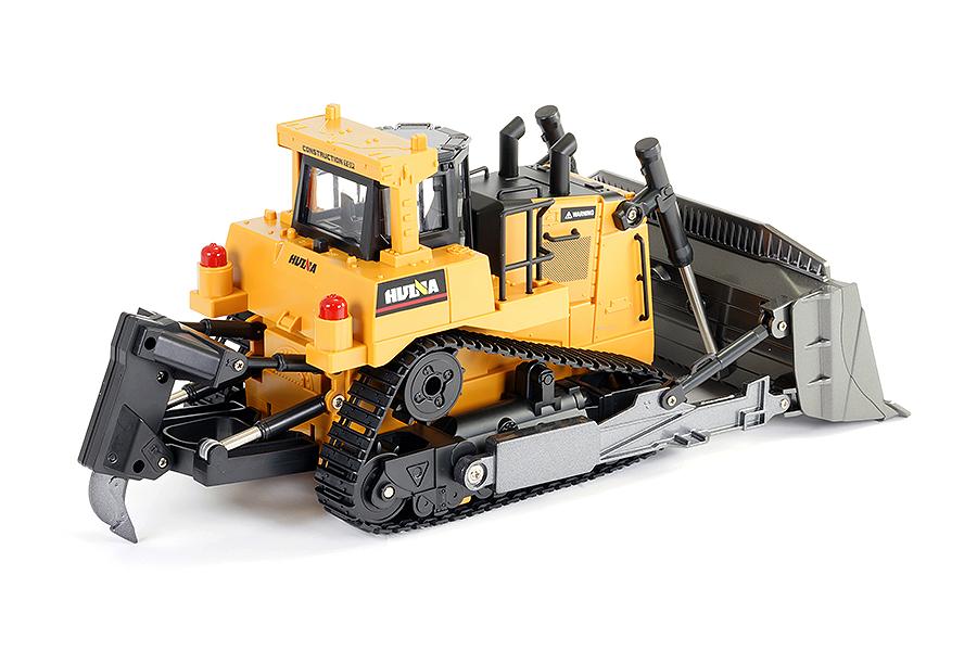 BullDozer 1/16e radio 2.4Ghz 9 voies Godet Metal RTR Hui Na - CY1569