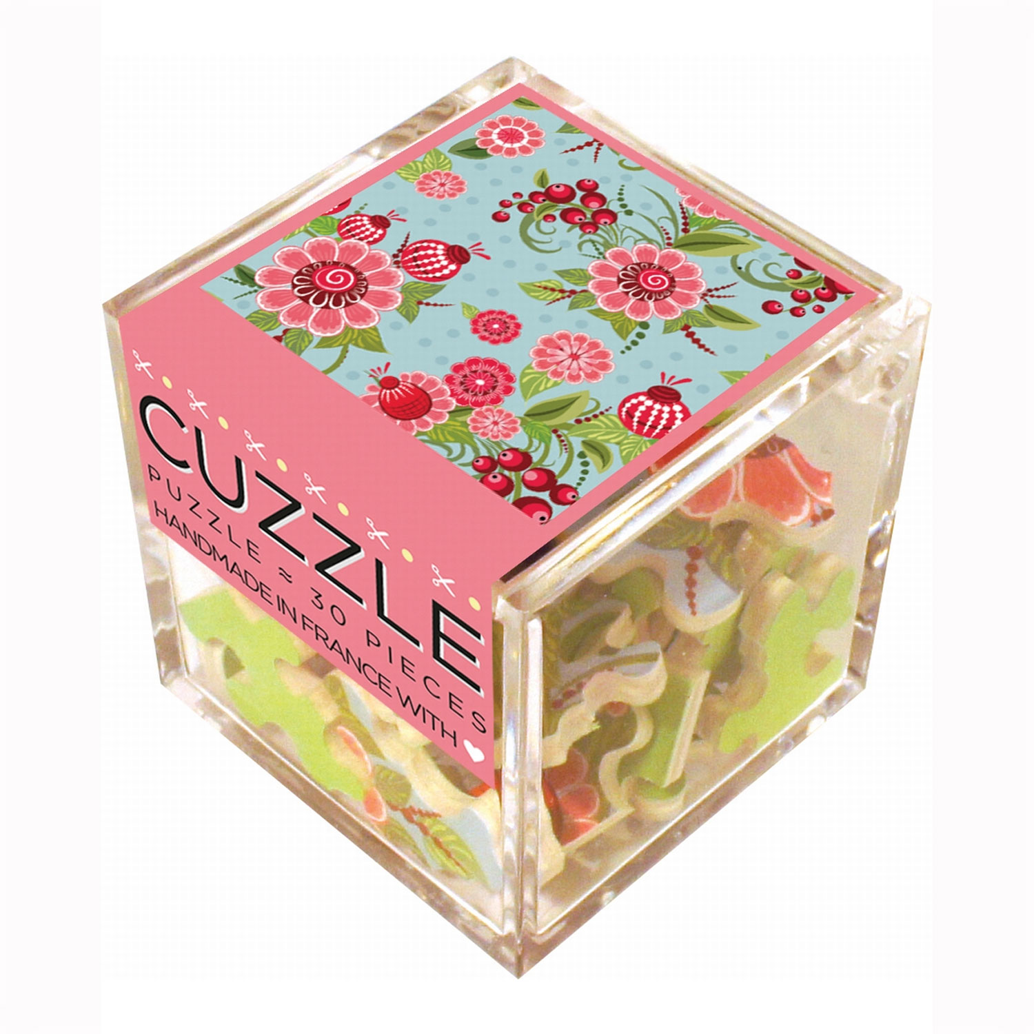 Puzzle d'art en bois 30 pièces Michèle Wilson Cuzzles Printemps : Roses ...