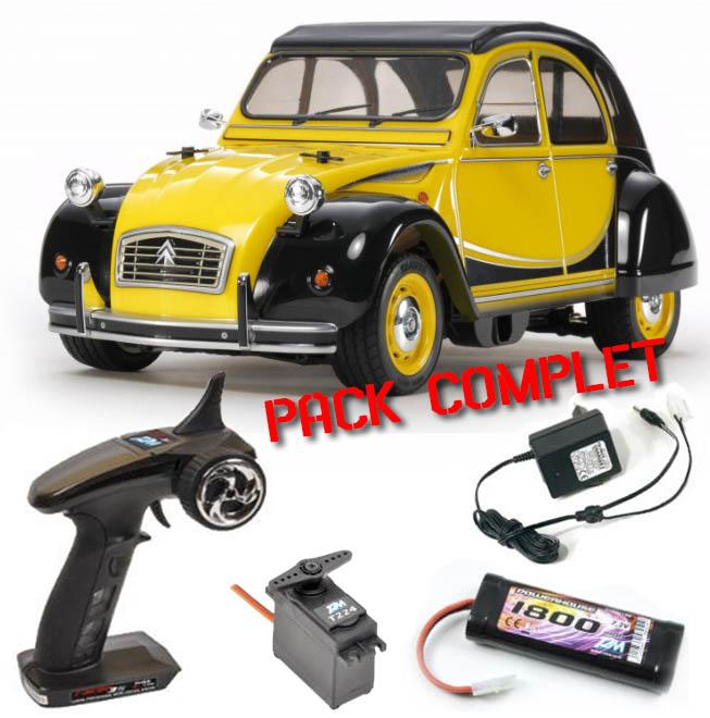 Kit Combo Tamiya 2CV Charleston Citroen (Kit Radio accu chargeur) 1/10e ...