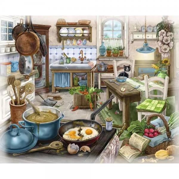 Escape Puzzle 99 pièces : La cuisine du manoir - Ravensburger - Rue des ...