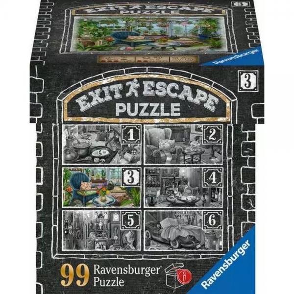 Escape puzzle 99 pièces : Le jardin d'hiver du manoir - Ravensburger ...