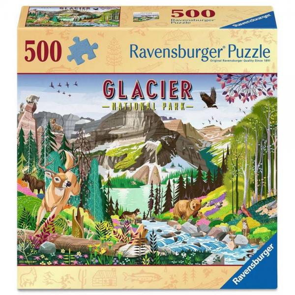 Puzzle 500 pièces : Parc National des Glaciers - Ravensburger - Rue des ...