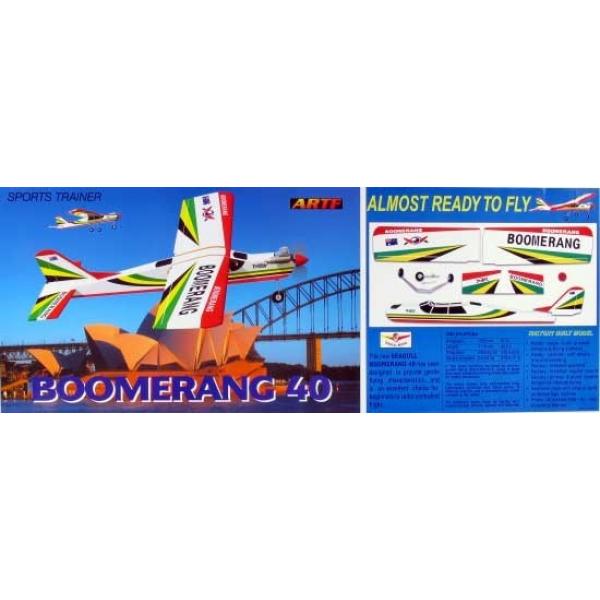 Avion de debut Thermique Boomerang 40-46 -6.5-7.5cc) ARTF (SEA-27 ...