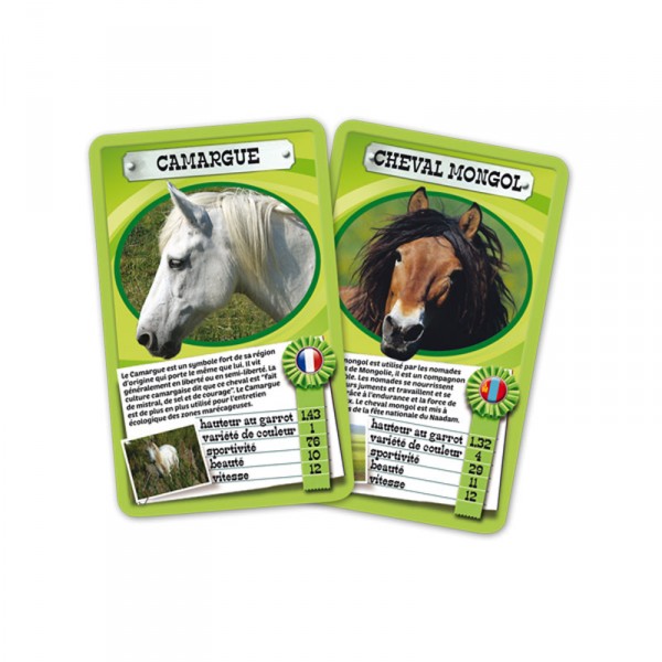 Jeu de cartes bataille : Chevaux et Poneys - Jeux et jouets Winning ...